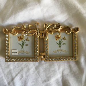 Ashleigh Manor | Accents | Ashleigh Manor Double Picture Frame Pewter ...
